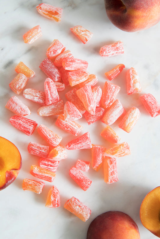 SOUTHERN PEACH BUDS HARD CANDY 16 OZ – Butterfields Candies